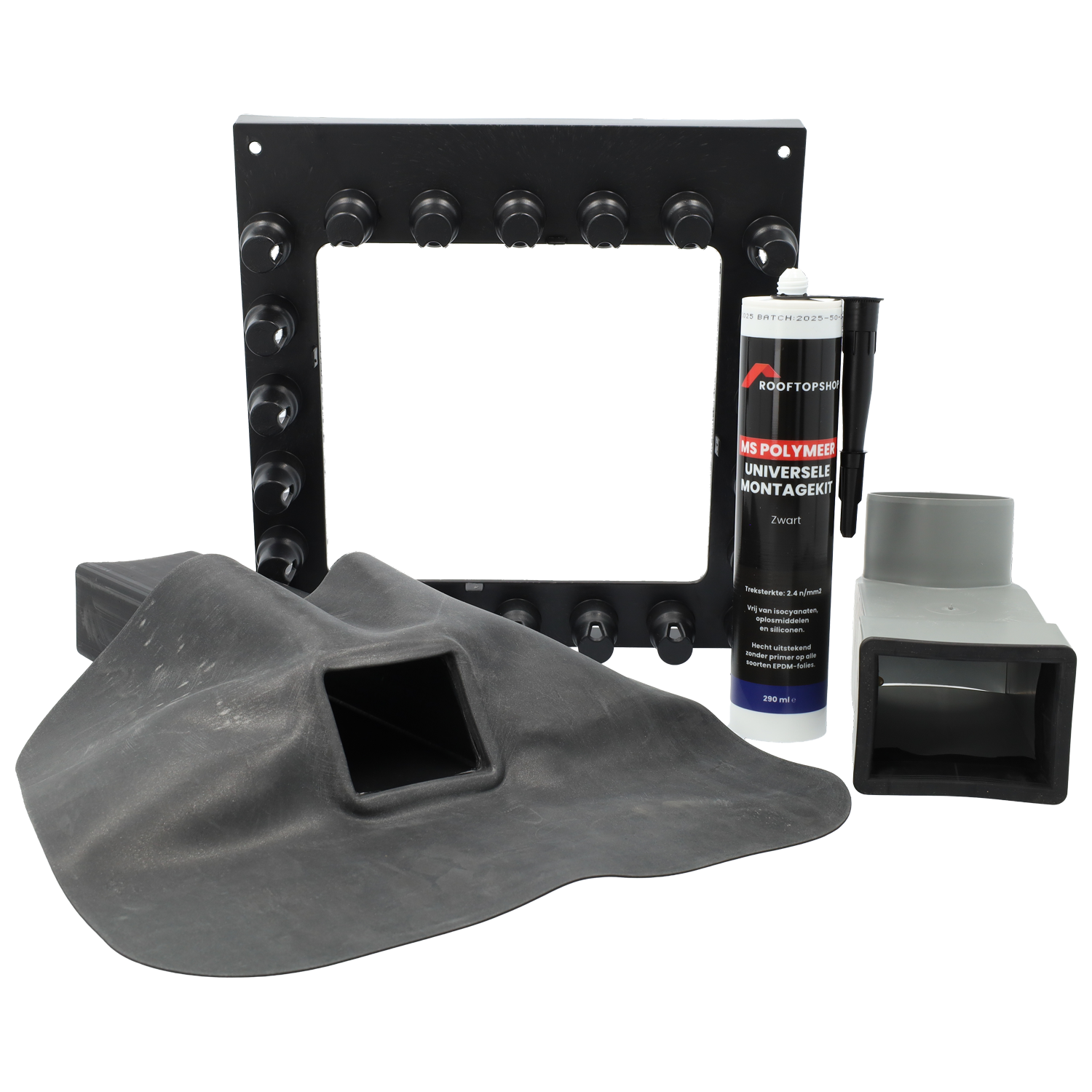 Stadsuitloop 45° Complete Set - Regenpijp Ø70-80 mm | Rooftopshop